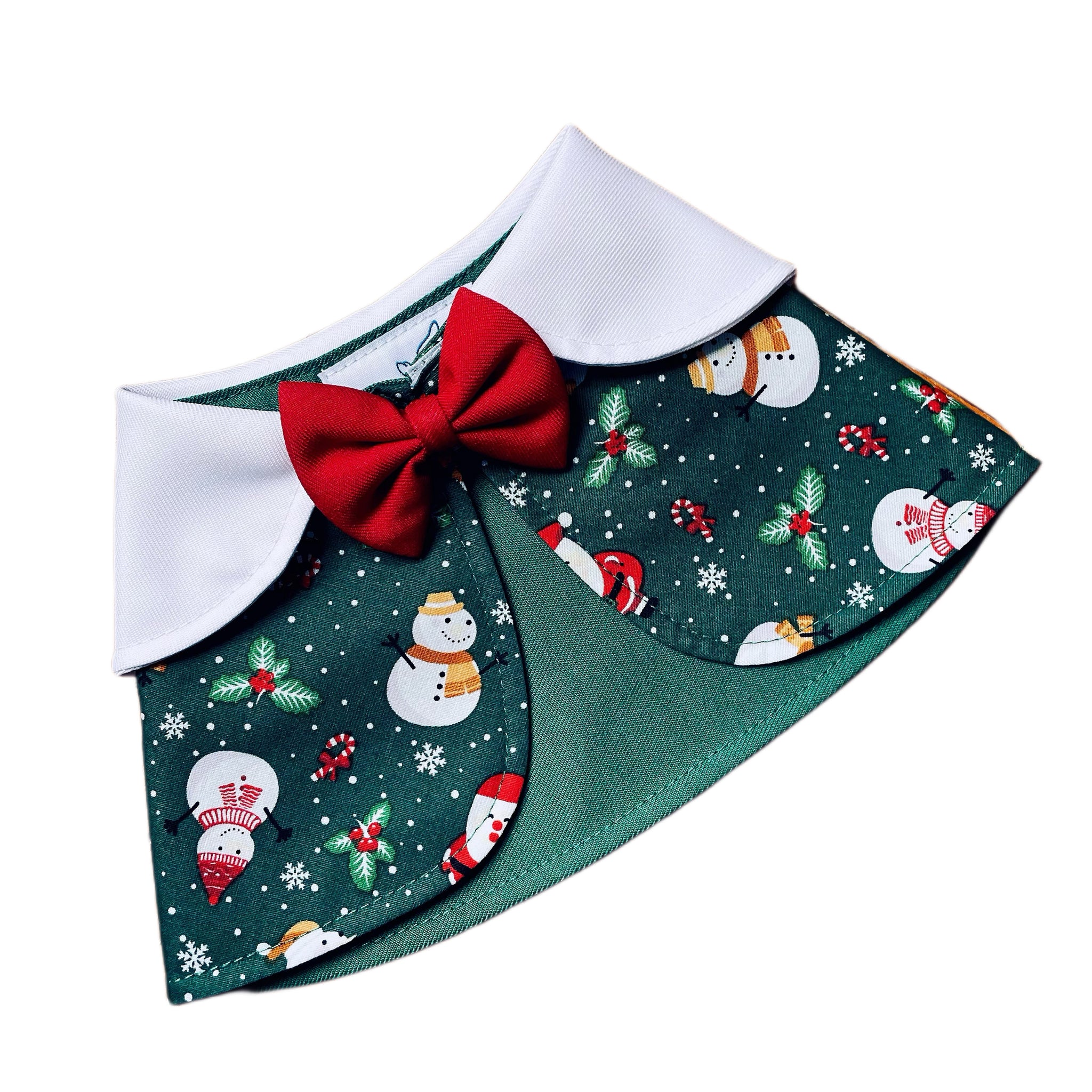 Snowman and Santa Cape - Green – RuffCo